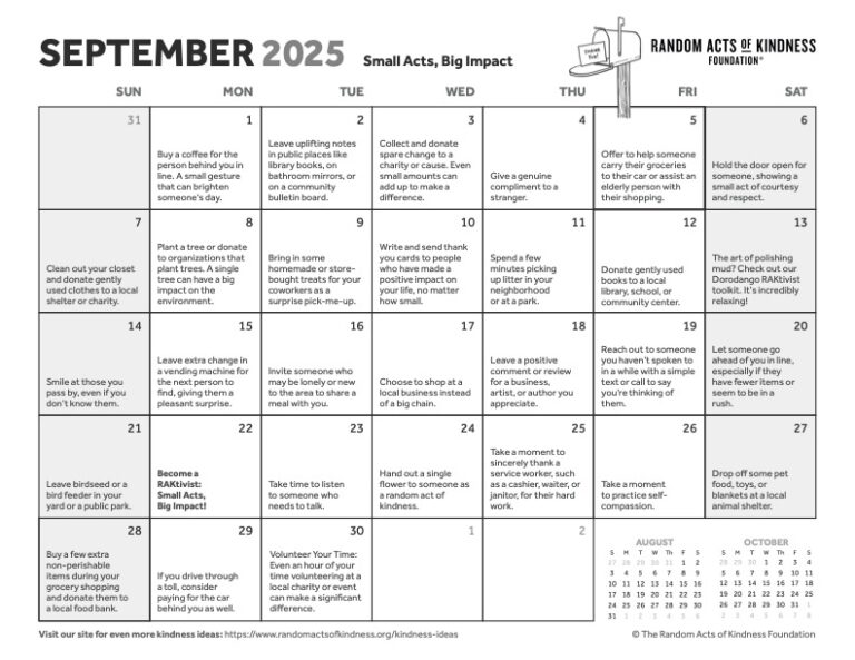 Wellbeing Calendars - Midland Area Wellbeing Coalition