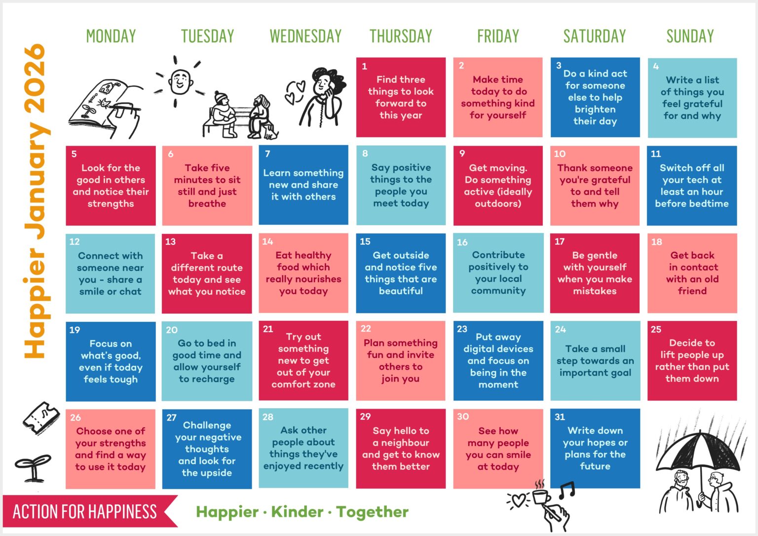Wellbeing Calendars - Midland Area Wellbeing Coalition